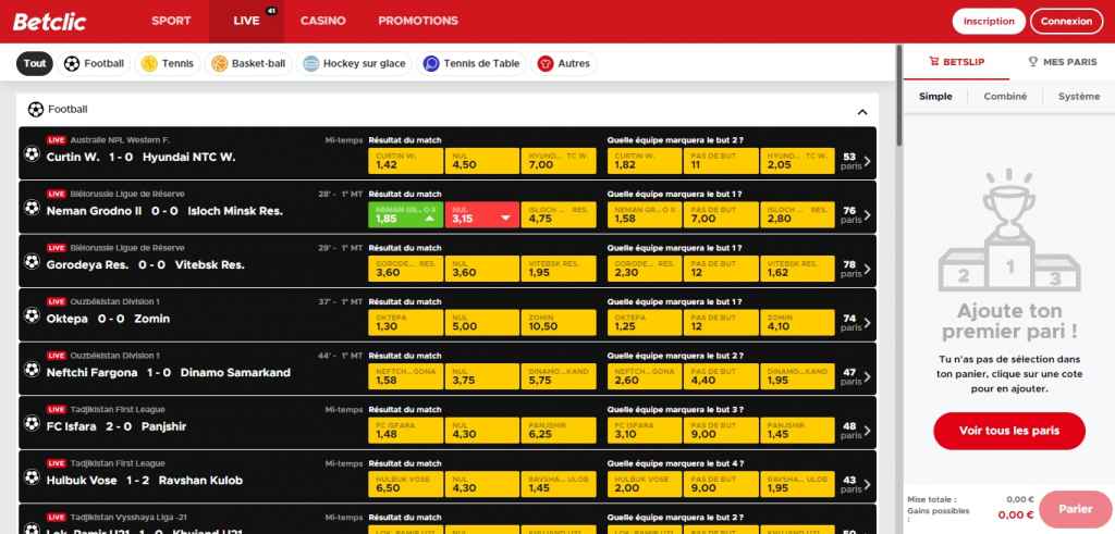 Betclic Côte d'Ivoire √ Betclic en direct √ Parier sur Betclic